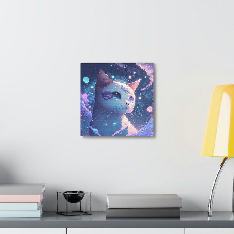 Cosmic Cat Canvas - Etsy