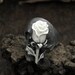 Sterling Silver Skull Rose Ring, Gothic Floral Jewelry - Etsy