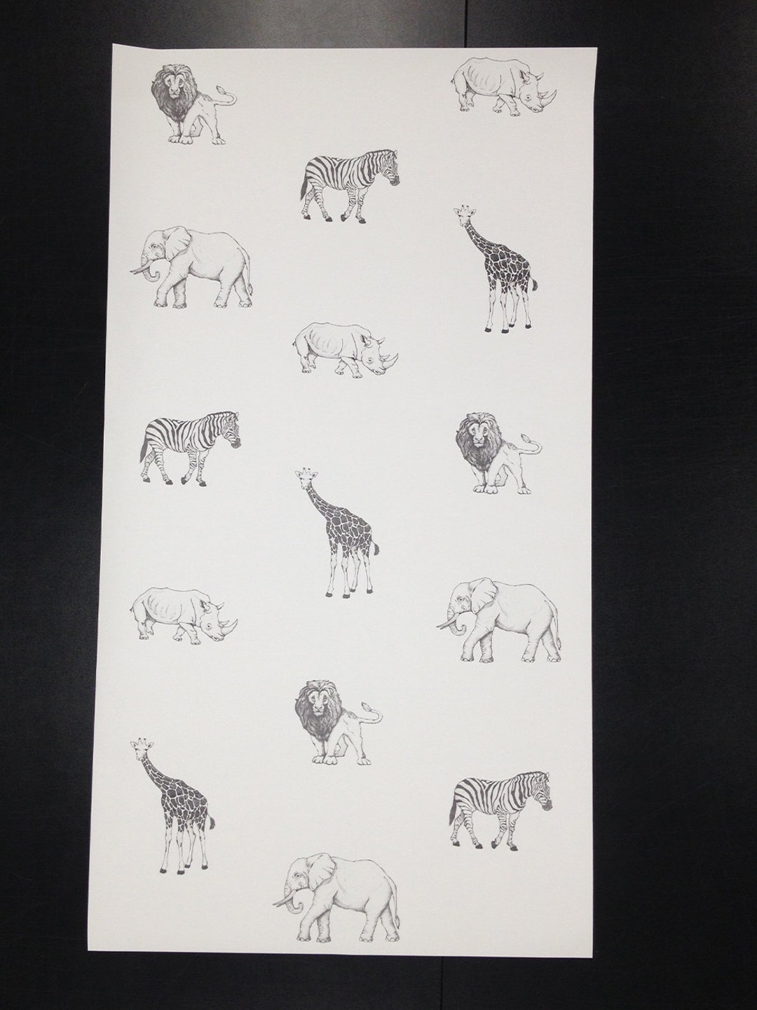Zoo Animals DIY Sticker Panel - 2ft X 4ft - 9159-48 - Dorm Decor - Etsy