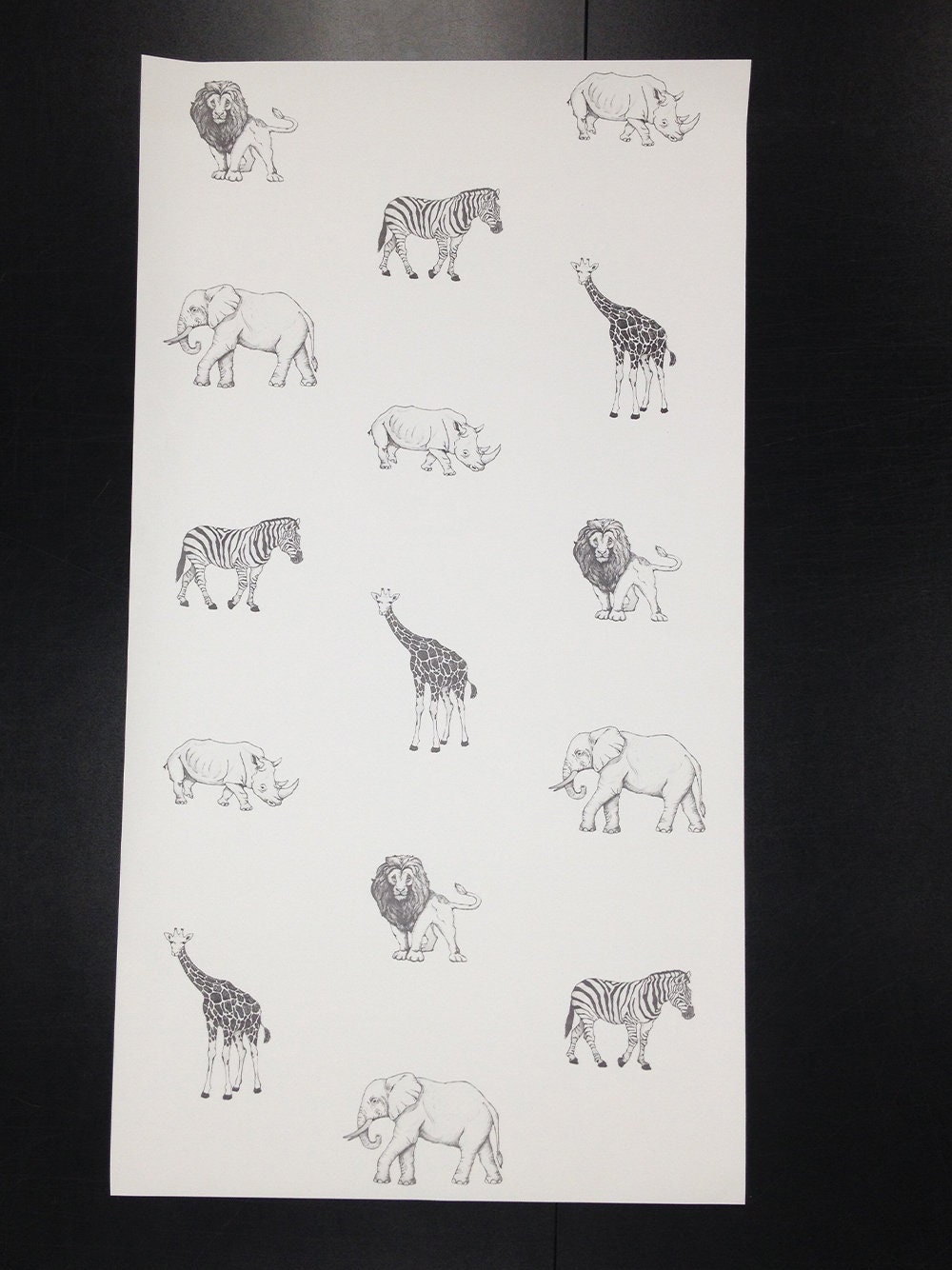 Zoo Animals DIY Sticker Panel - 2ft X 4ft - 9159-48 - Dorm Decor - Etsy