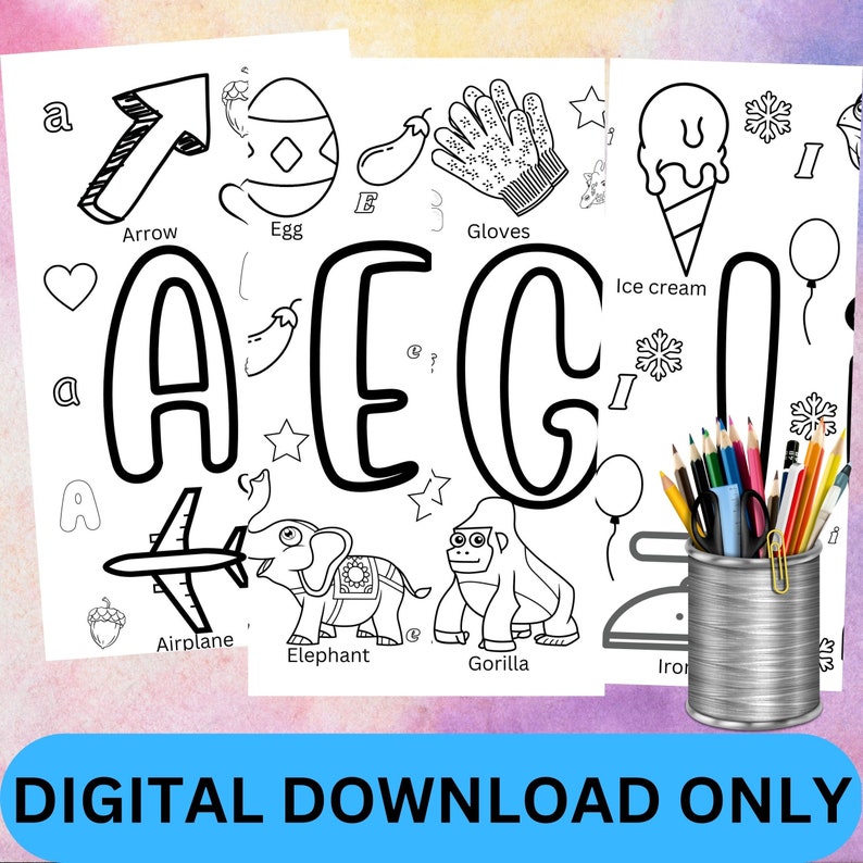 ABC Coloring Pages, Letter Recognition Worksheets, Printable Alphabet ...