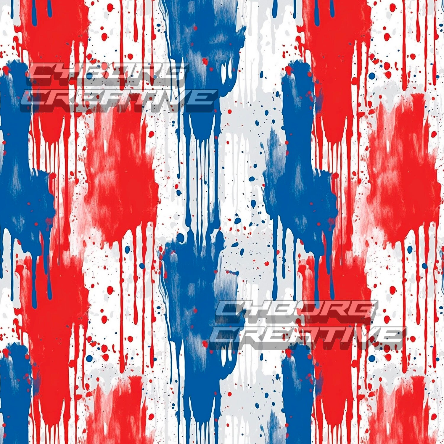 Patriot Red and Blue Watercolor Digital Paper Patriotic Watercolor ...