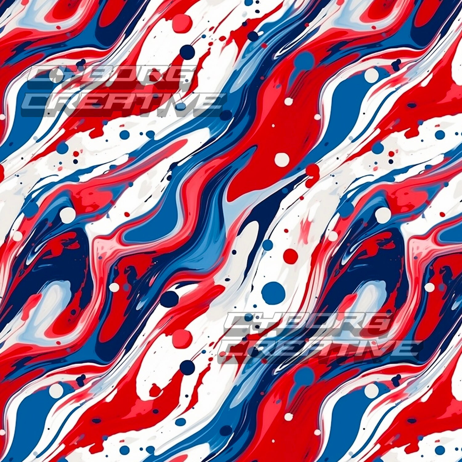 Patriot Red and Blue Watercolor Digital Paper Patriotic Watercolor ...
