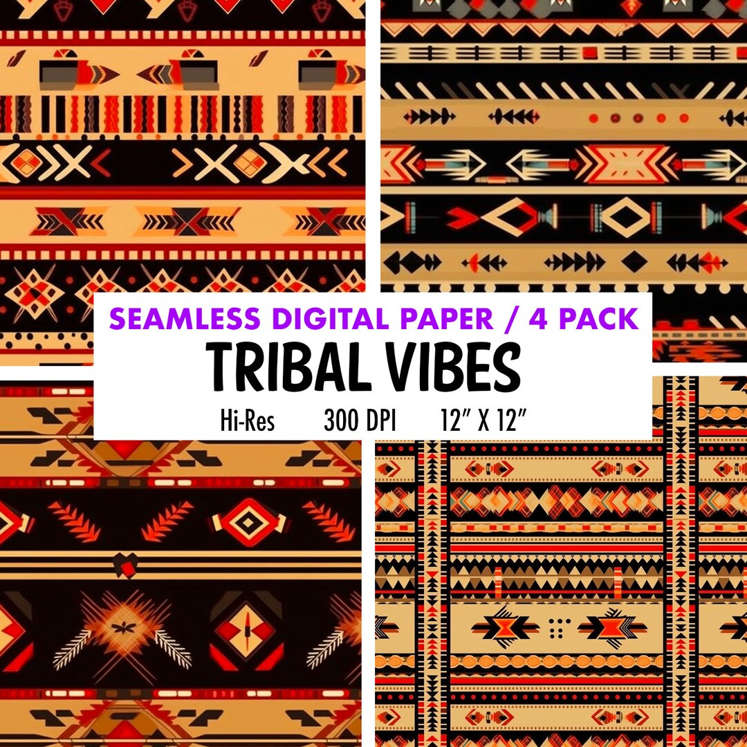 American Indian Patterns Tribal Designs Tribal Backgrounds Digital ...