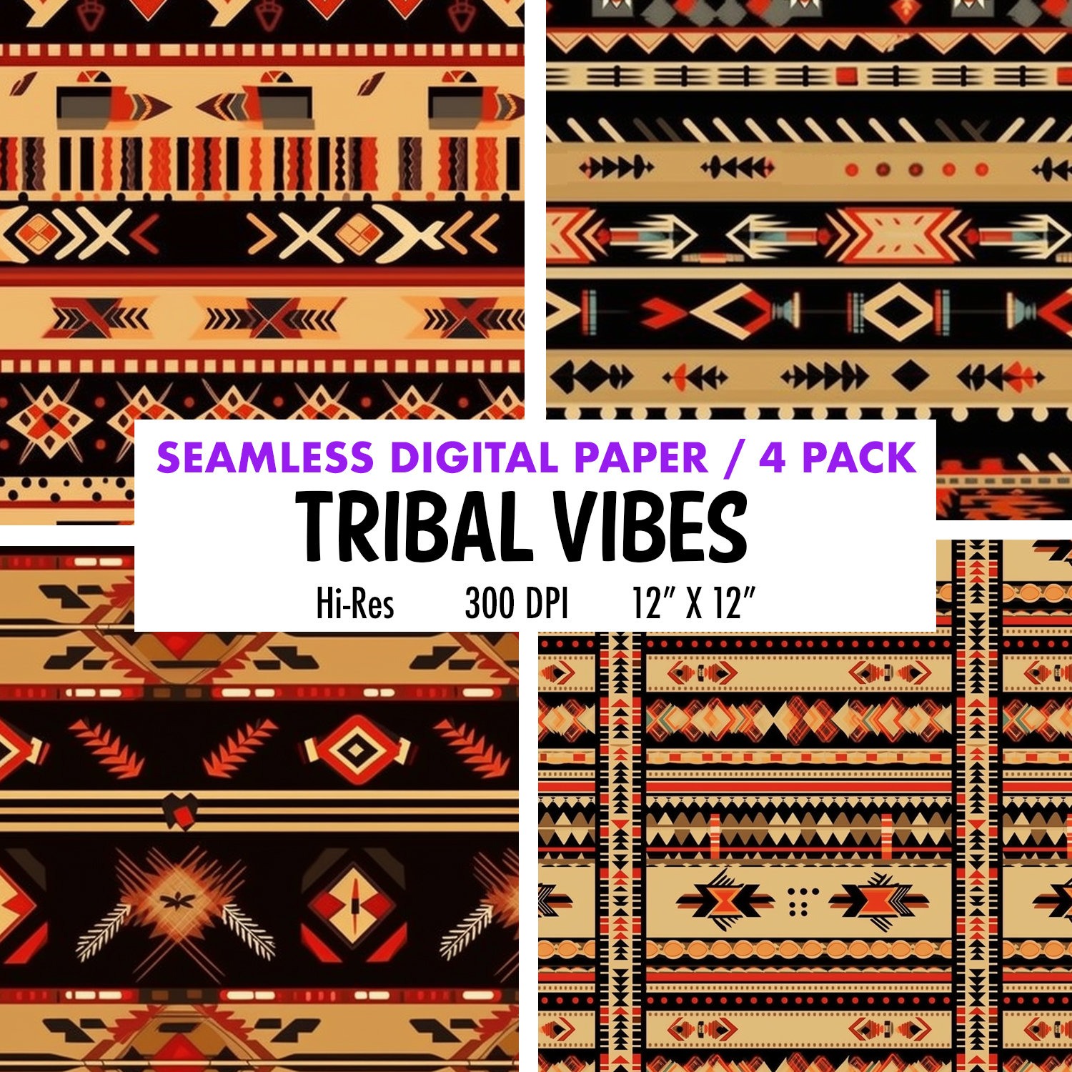 American Indian Patterns Tribal Designs Tribal Backgrounds Digital ...