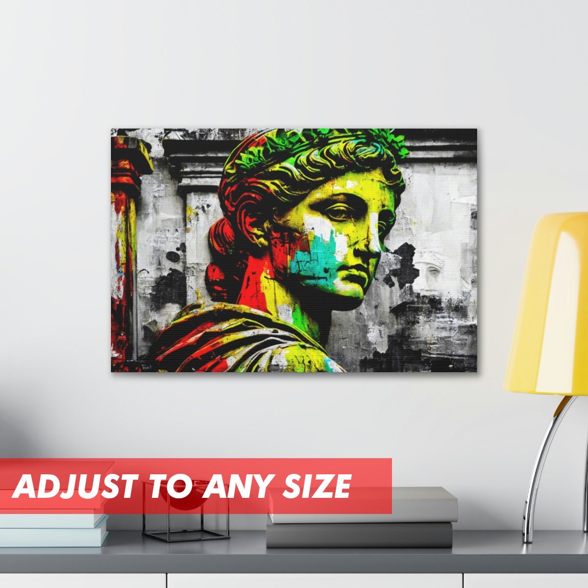Roman Statue Graffiti Art AI Generated Digital Art Print Printable Wall ...