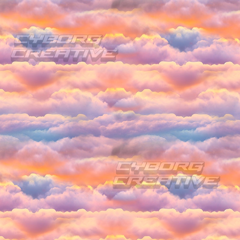Cloud Digital Paper Seamless Clouds Seamless Sky Repeating - Etsy