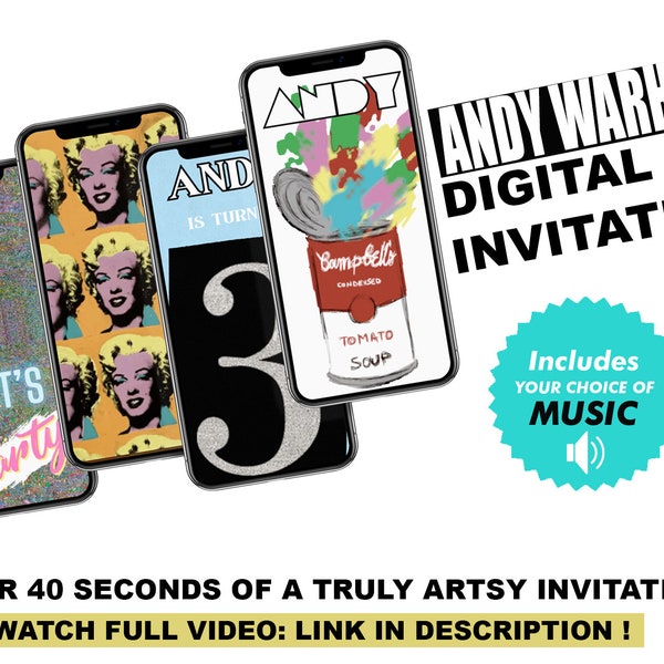 Andy Warhol Invitation - Etsy
