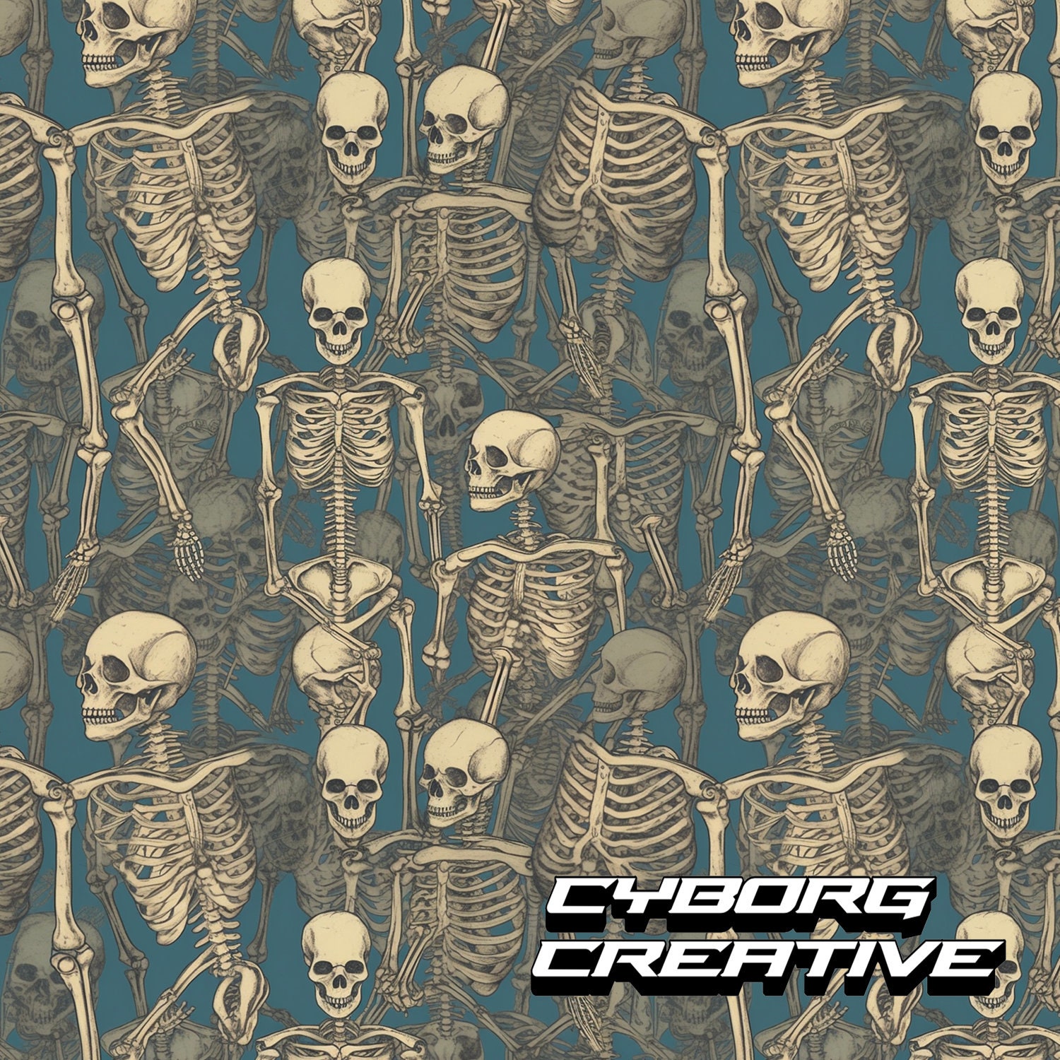 Seamless Skull Pattern, Commercial Use, SKELETON Download, Tile ...