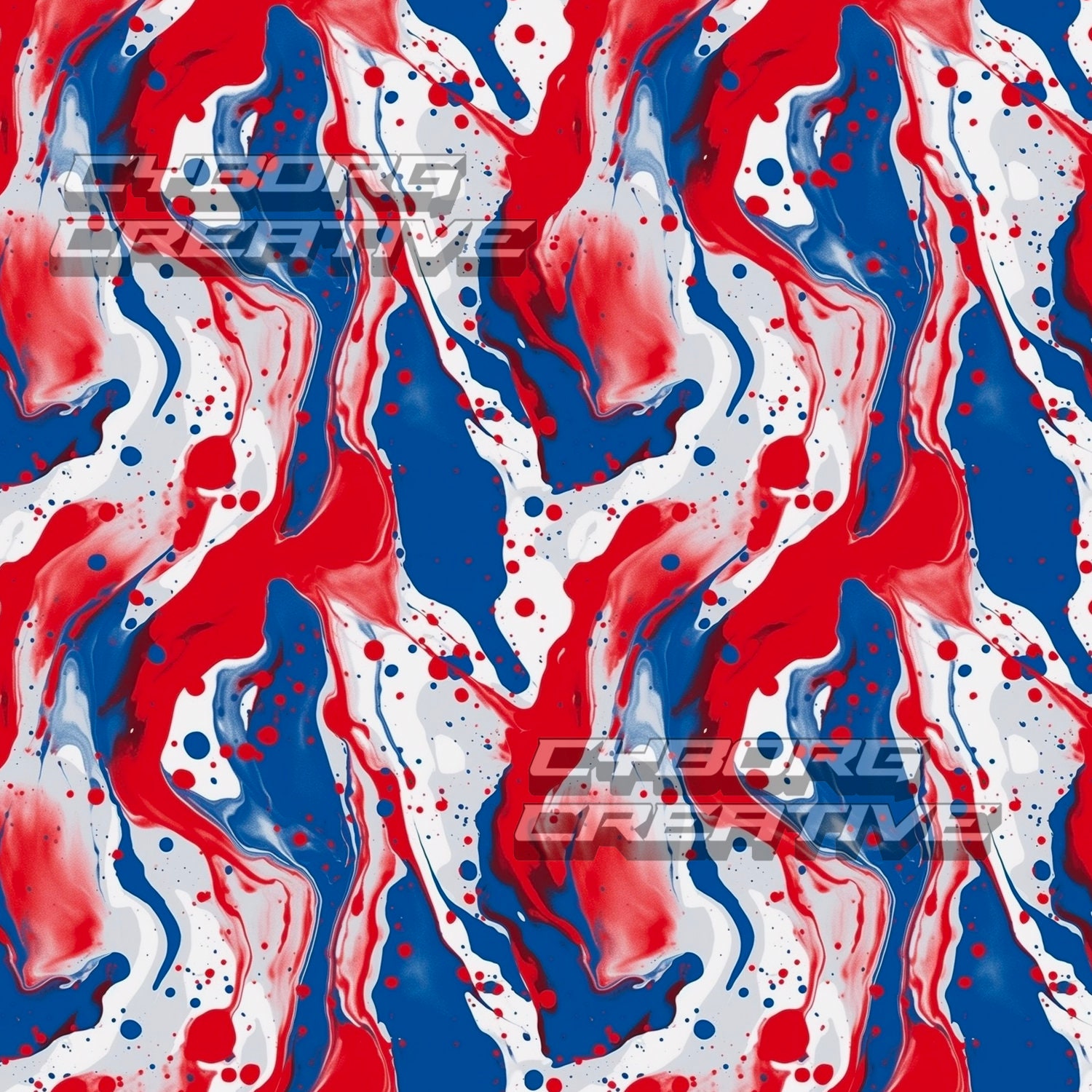 Patriot Red and Blue Watercolor Digital Paper Patriotic Watercolor ...