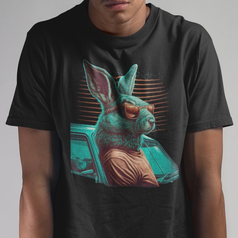 Rabbit T Shirt - Etsy
