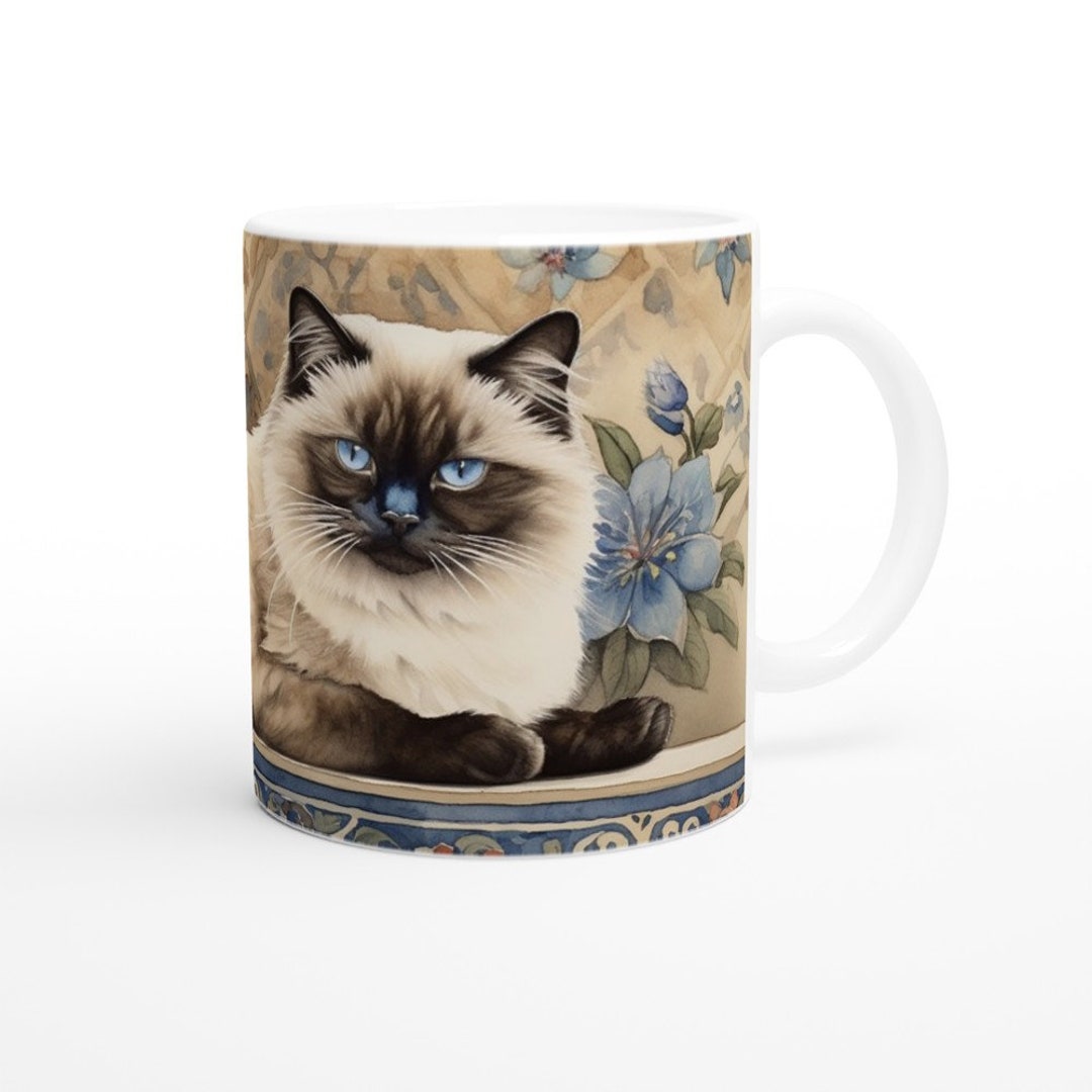 Cat Mug Inspired by Birman Breed of Cat, Great Gift Idea, Cat Lover - Etsy