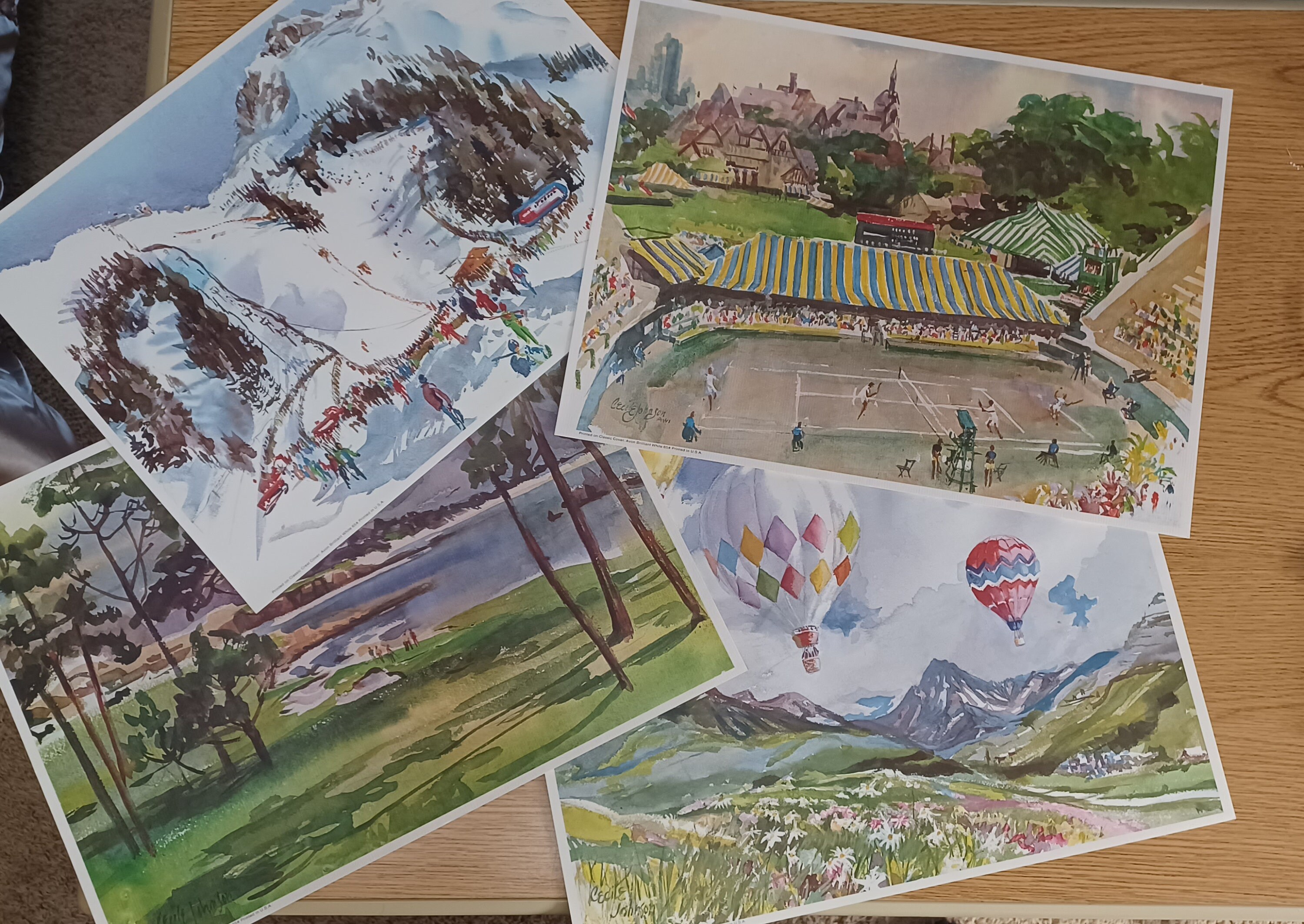 Vintage Cecile Johnson Print Set - Etsy