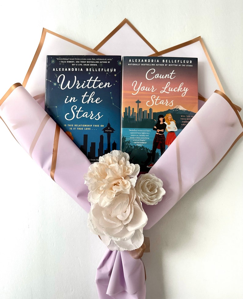 Book Bouquet 2 Books Custom Made for Book Lovers - Etsy