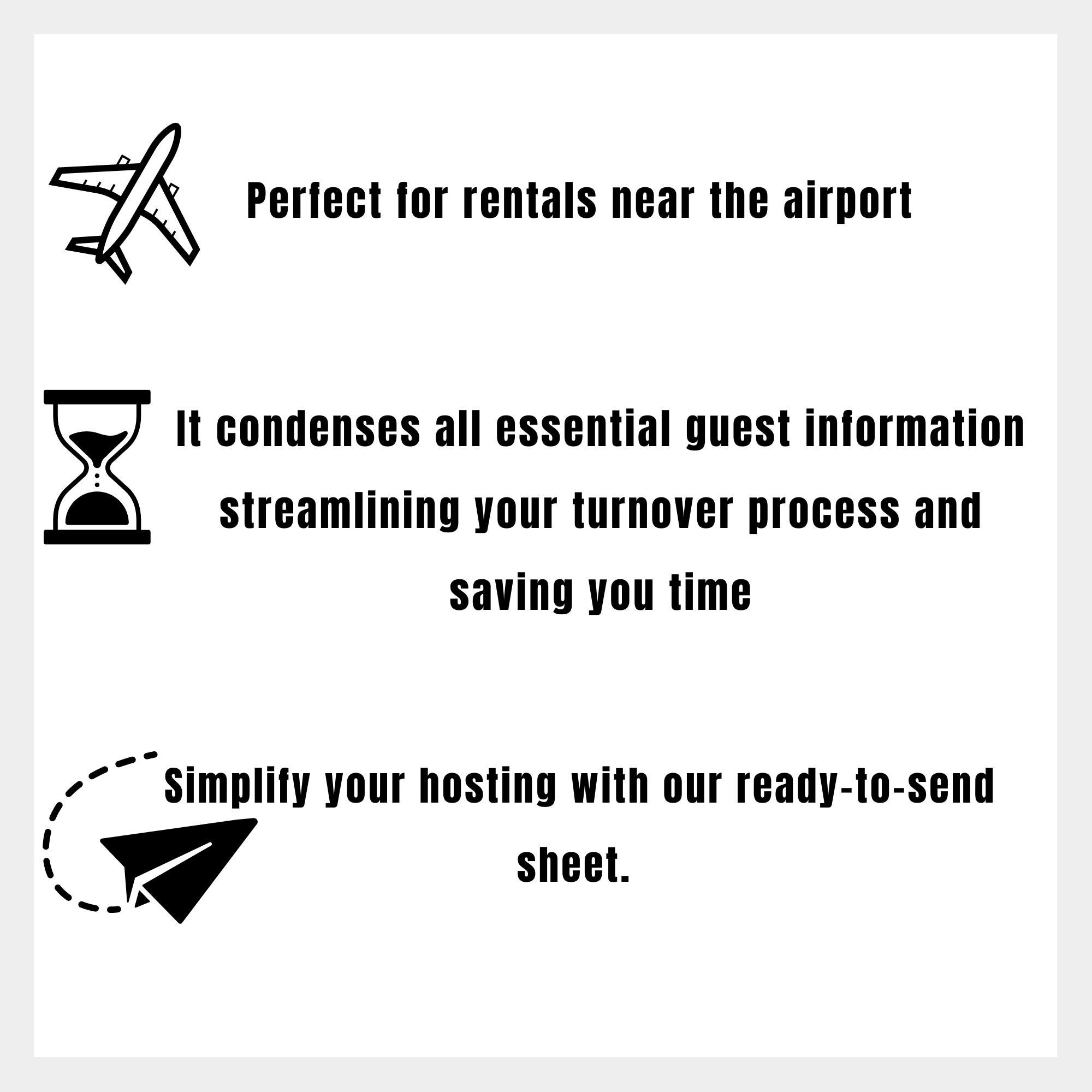 Los Angeles Airbnb Vrbo House Rules Check-out Instructions Print Out ...