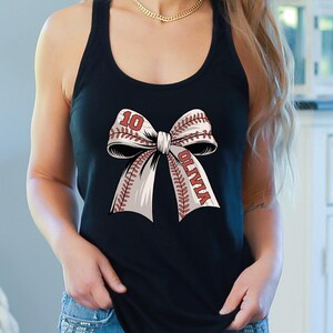 Custom Baseball Tank Top, Vintage Style Baseball Name V-neck ...