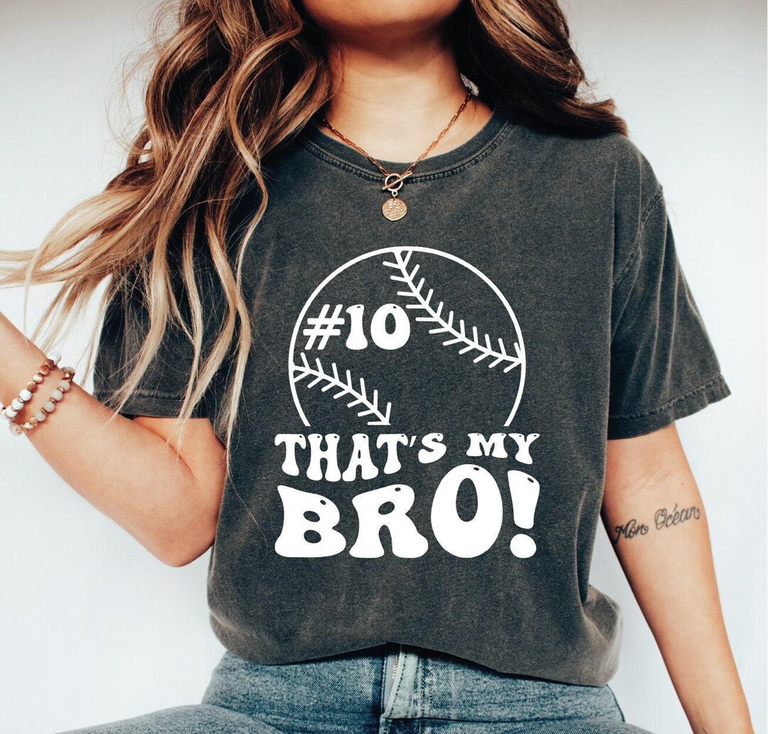 That's My Bro Baseball Shirt, Custom Baseball Brother Shirt, Baseball ...