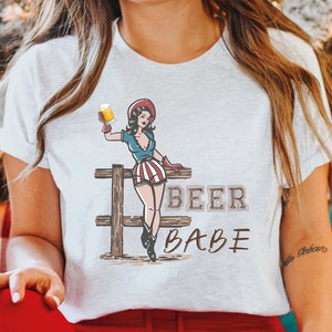 Beer Babe Shirt, Drinking Beer Tee, Beer Country Tshirt, Beer Lover ...