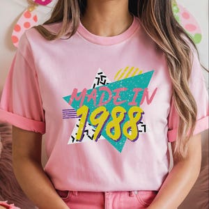 Custom Made in Year Shirt, Birthday Party T-shirt, Personalized Vintage ...