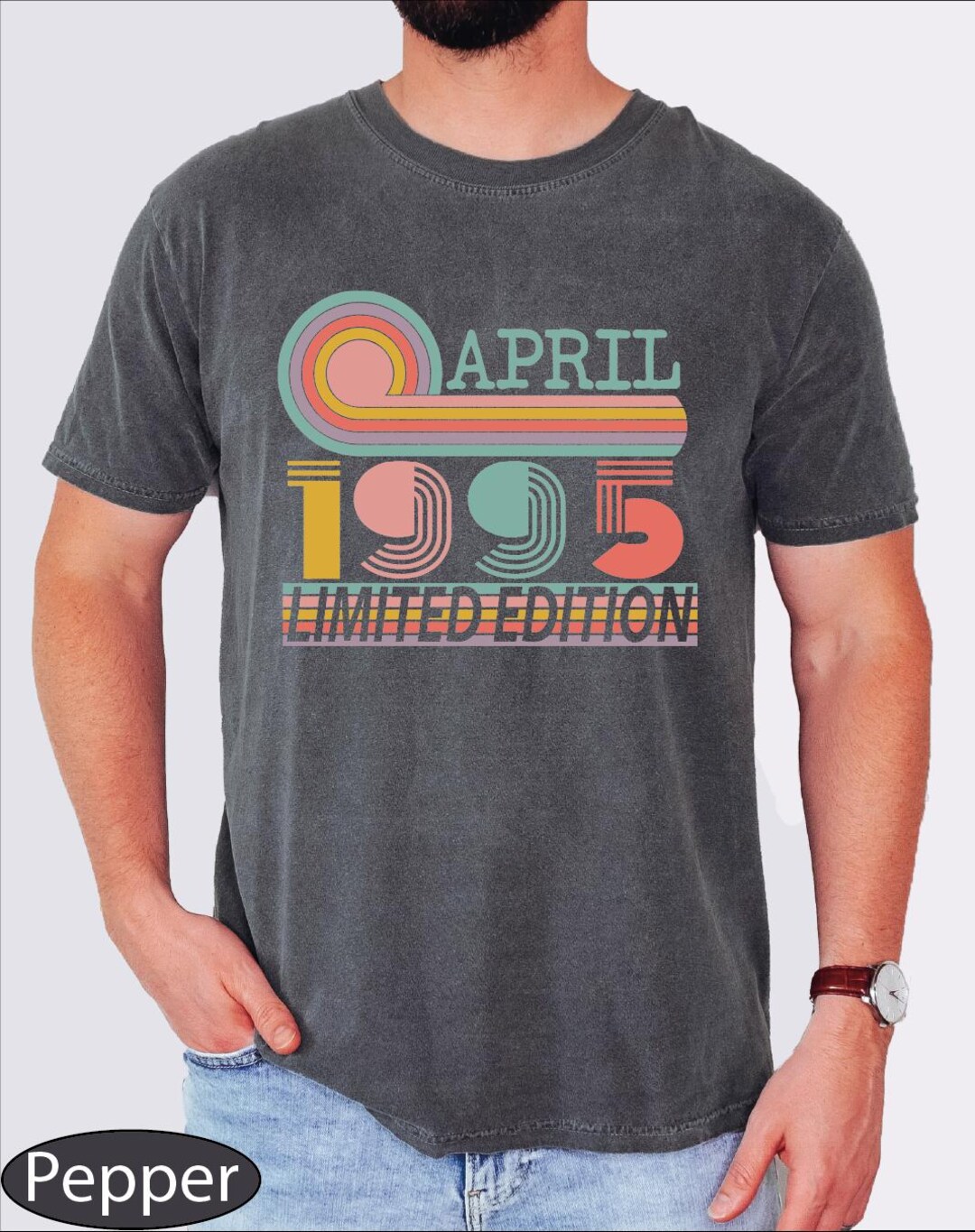 Custom Limited Edition Shirt, Vintage Style Shirt, Retro Year and Month ...
