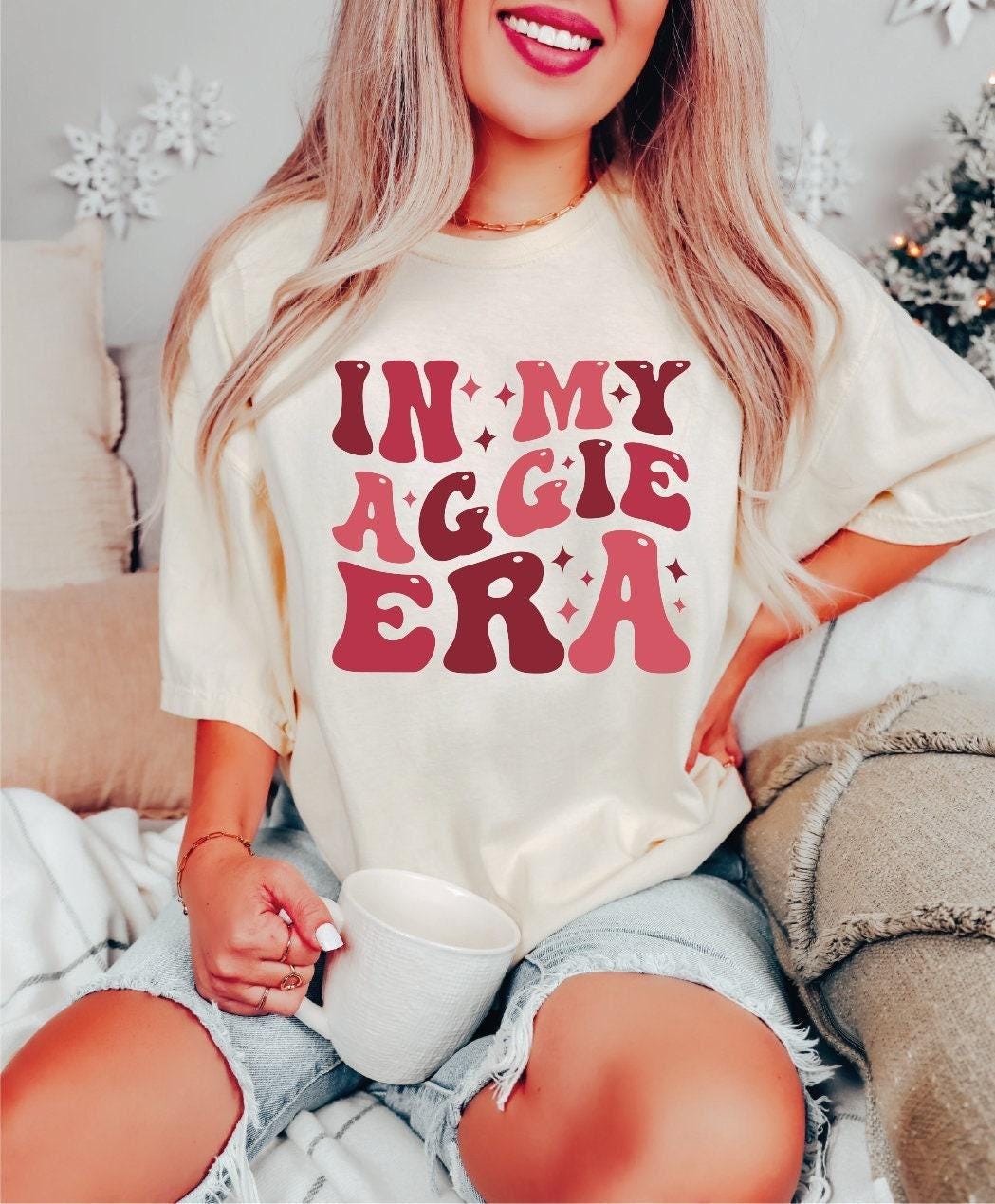 In My Aggie Era Shirt, Comfort Colors Aggie Tshirt, Aggie Mom Tee ...