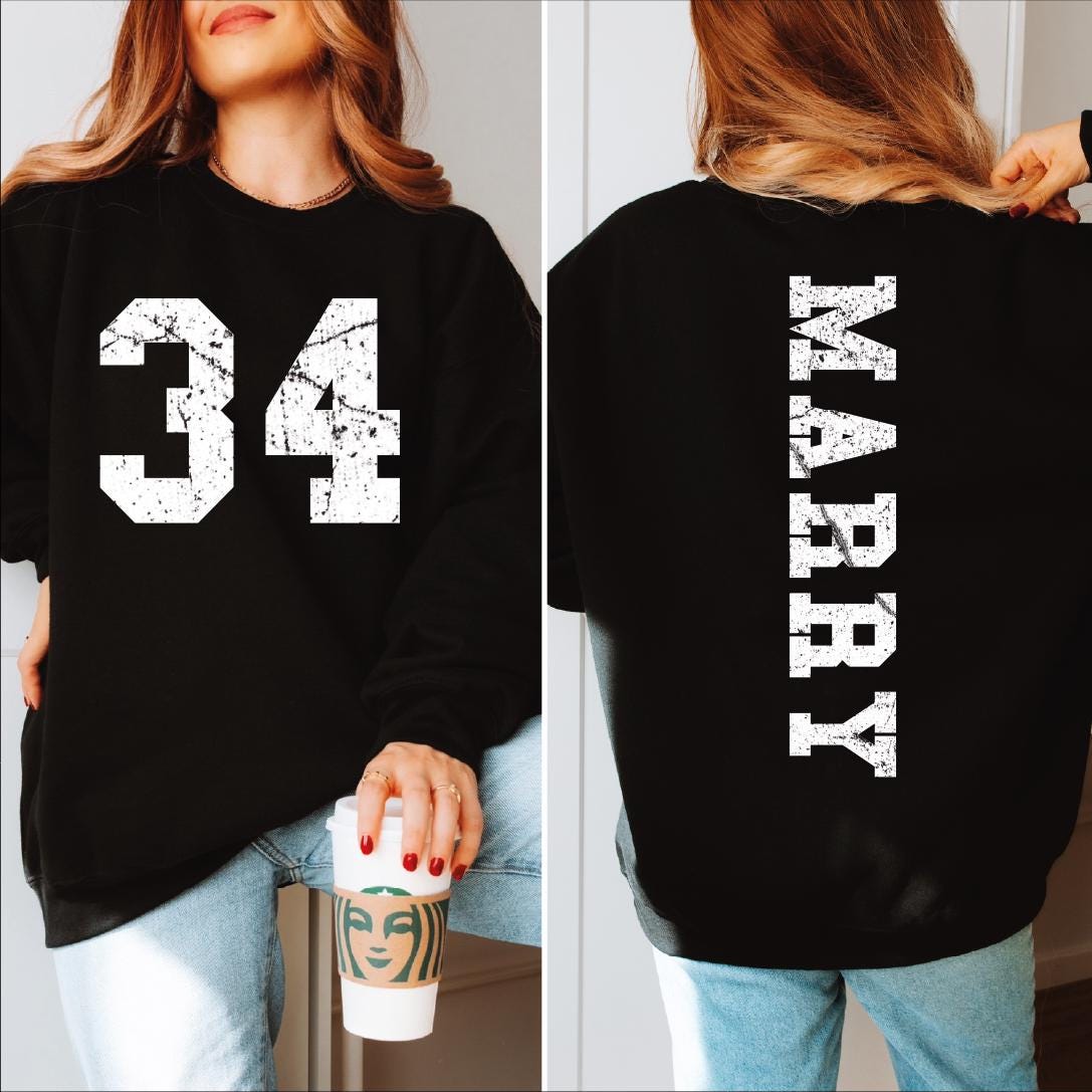 Custom Mascot Number Sweatshirt, Your Name Here Sweater, Custom School ...