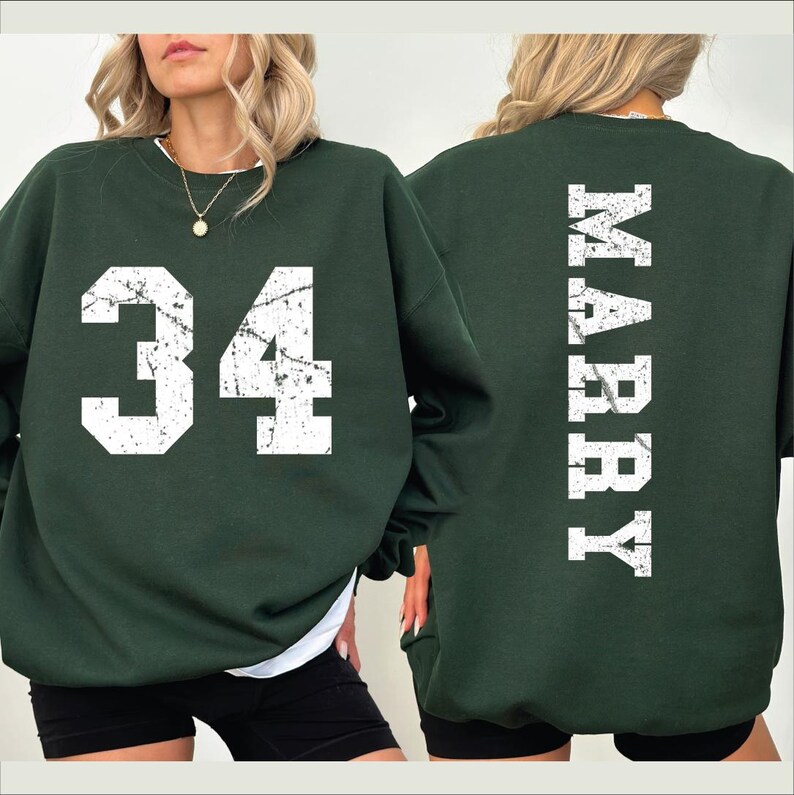 Custom Mascot Number Sweatshirt, Your Name Here Sweater, Custom School ...