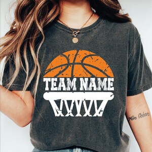Customized Basketball Team Shirt, Personalized Mascot Basketball Game ...