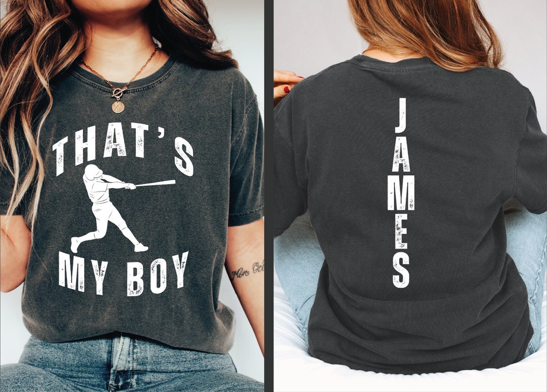 Custom That's My Boy Baseball Shirt, Custom Baseball Mom Tshirt, Cute ...
