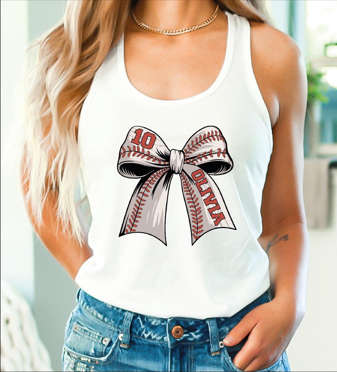 Custom Baseball Tank Top, Vintage Style Baseball Name V-neck ...