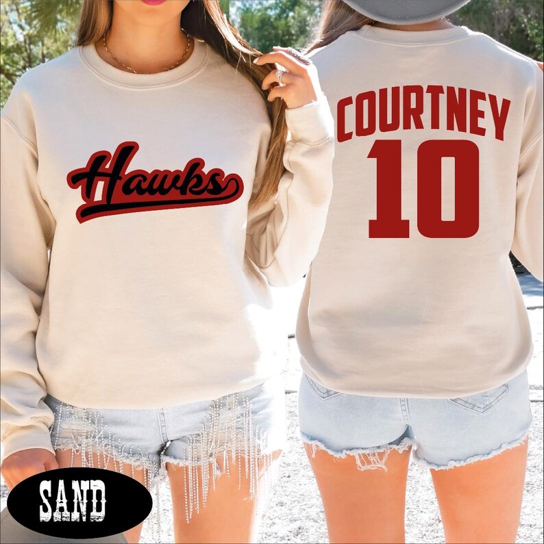 Custom School Mascot Sweatshirt, Game Day Sweater, Personalized Name ...