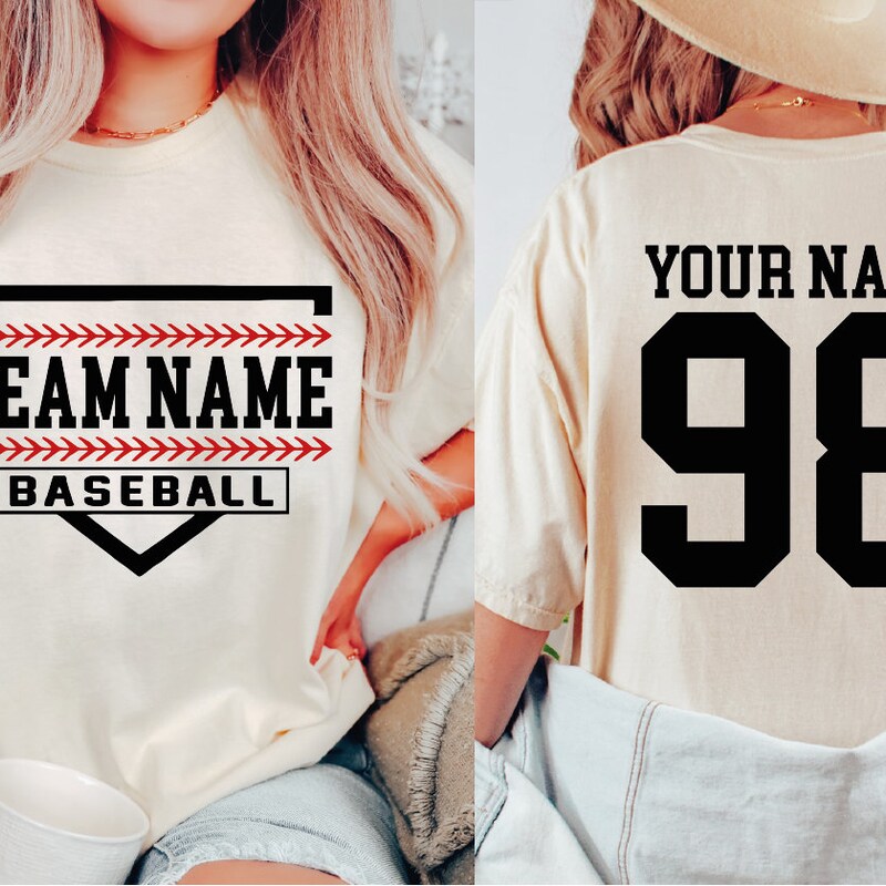 Baseball Team Shirt - Etsy