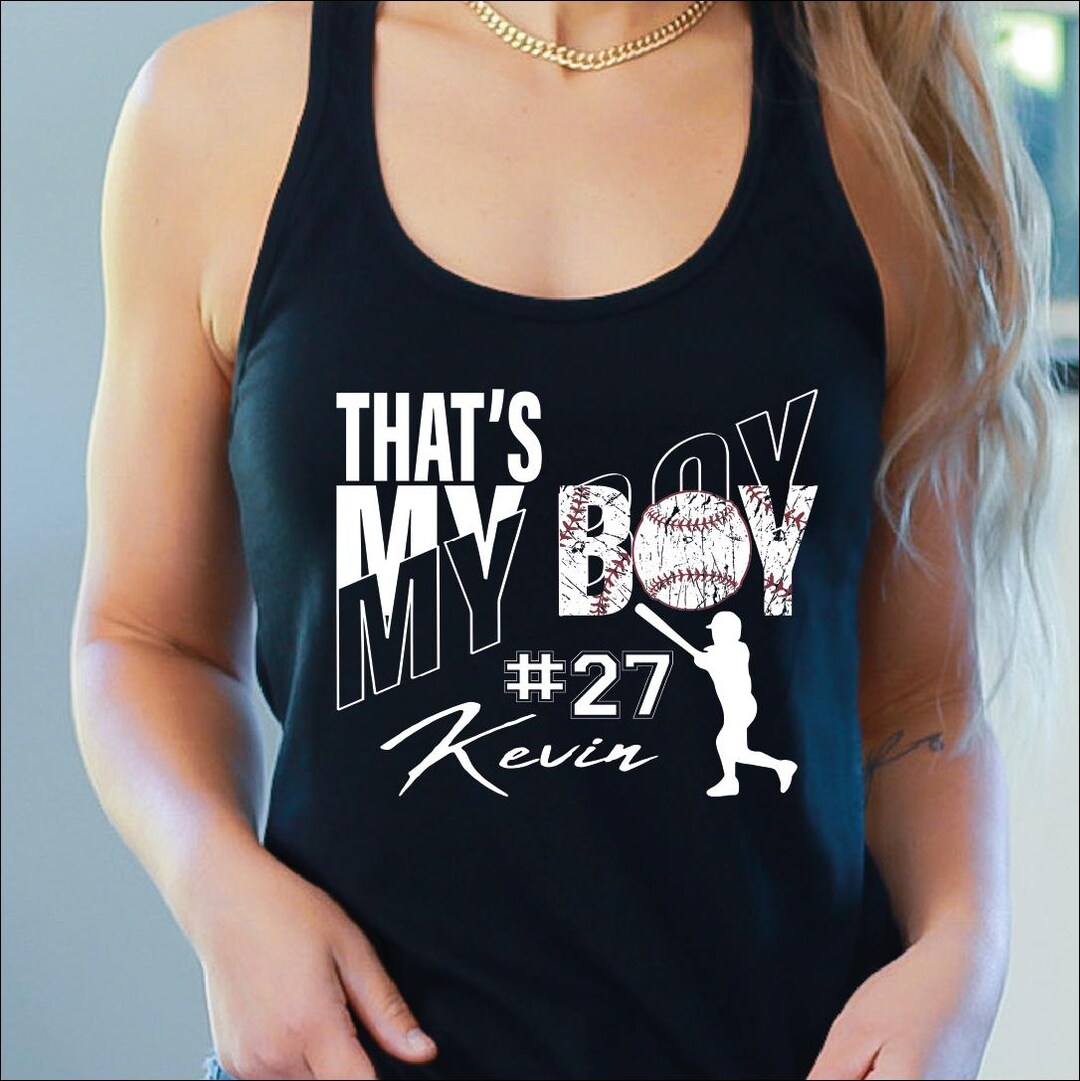 Custom That's My Boy Baseball Tank Top, Baseball Player Tank Top ...