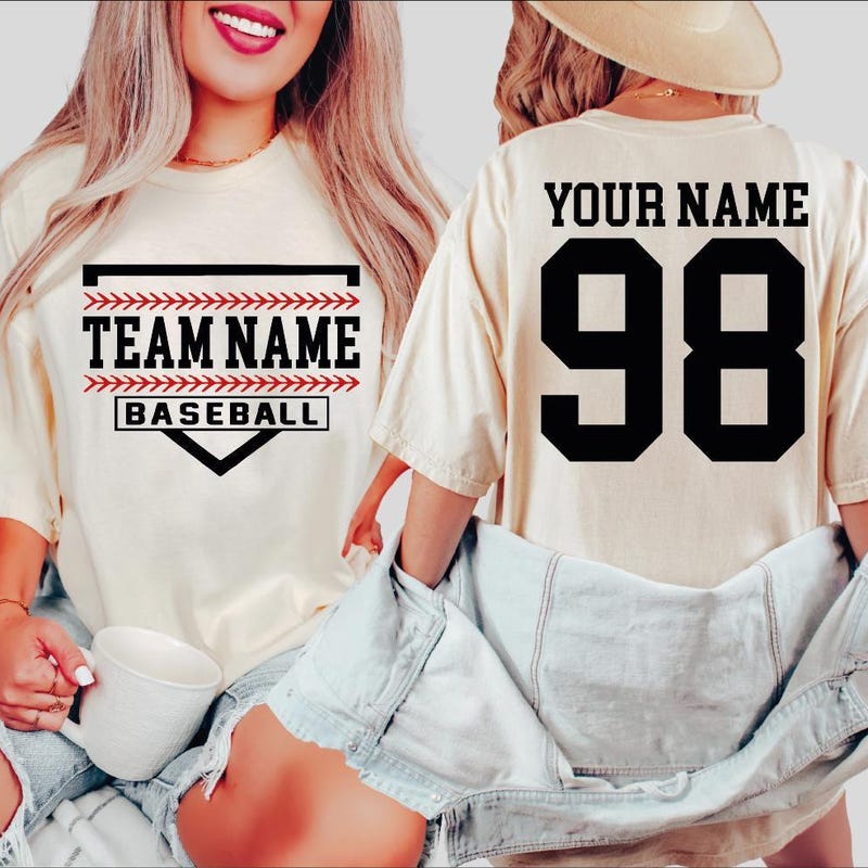 Baseball Team Shirt - Etsy
