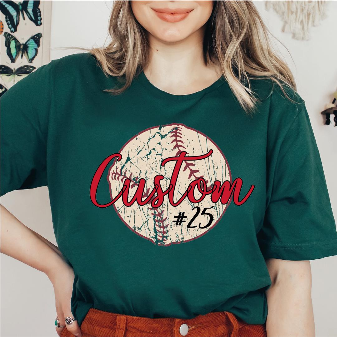 Comfort Colors Custom Baseball Shirt, Personalized Baseball Team Tshirt ...
