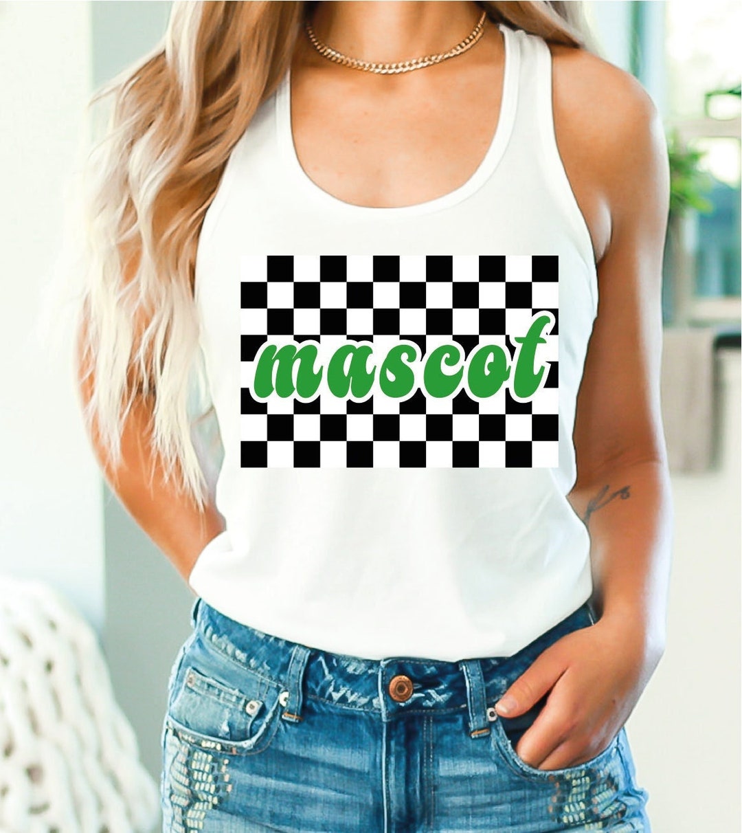 Custom Mascot Tank Top, School Spirit Tank Top, Personalized Tank Top ...