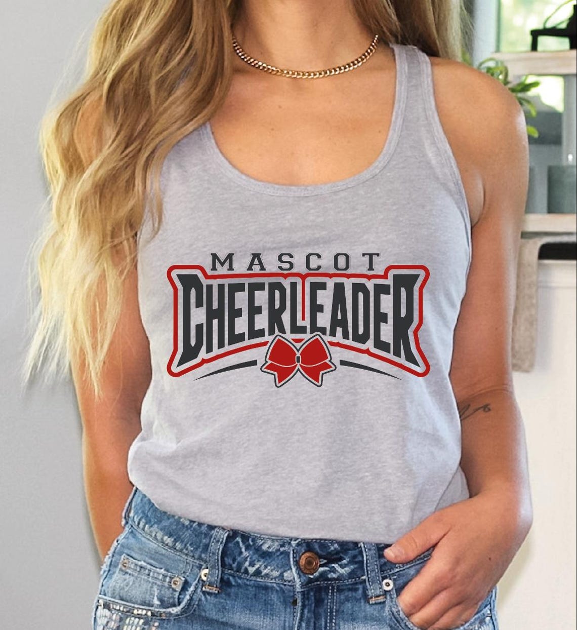 Custom Cheerleader Tank Top, Cheer Mom Tank Top, Personalizated Team ...