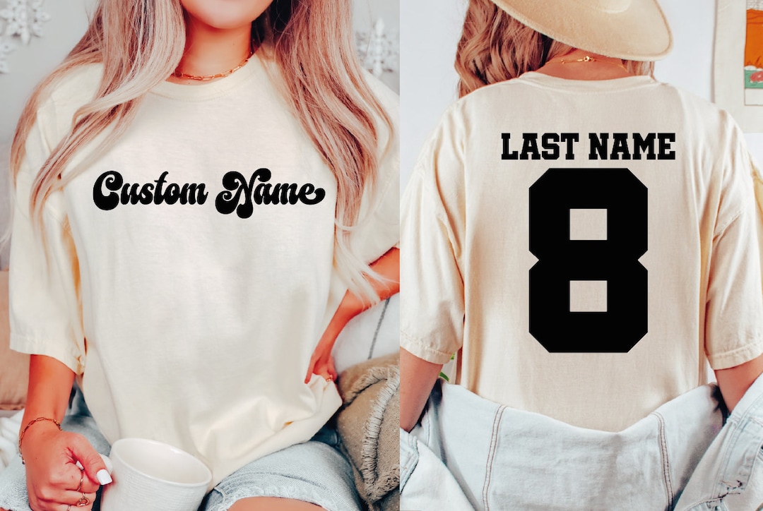 Comfort Colors Custom Team Name Shirt, Custom Sports Team Tshirt ...