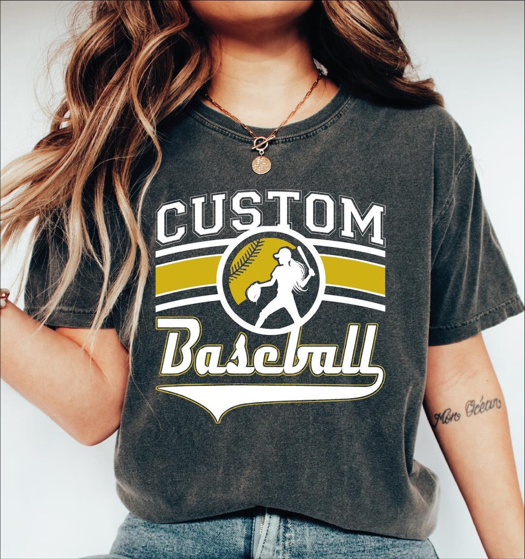 Custom Baseball Team Shirt, Retro Baseball Shirt, Baseball Mascot ...