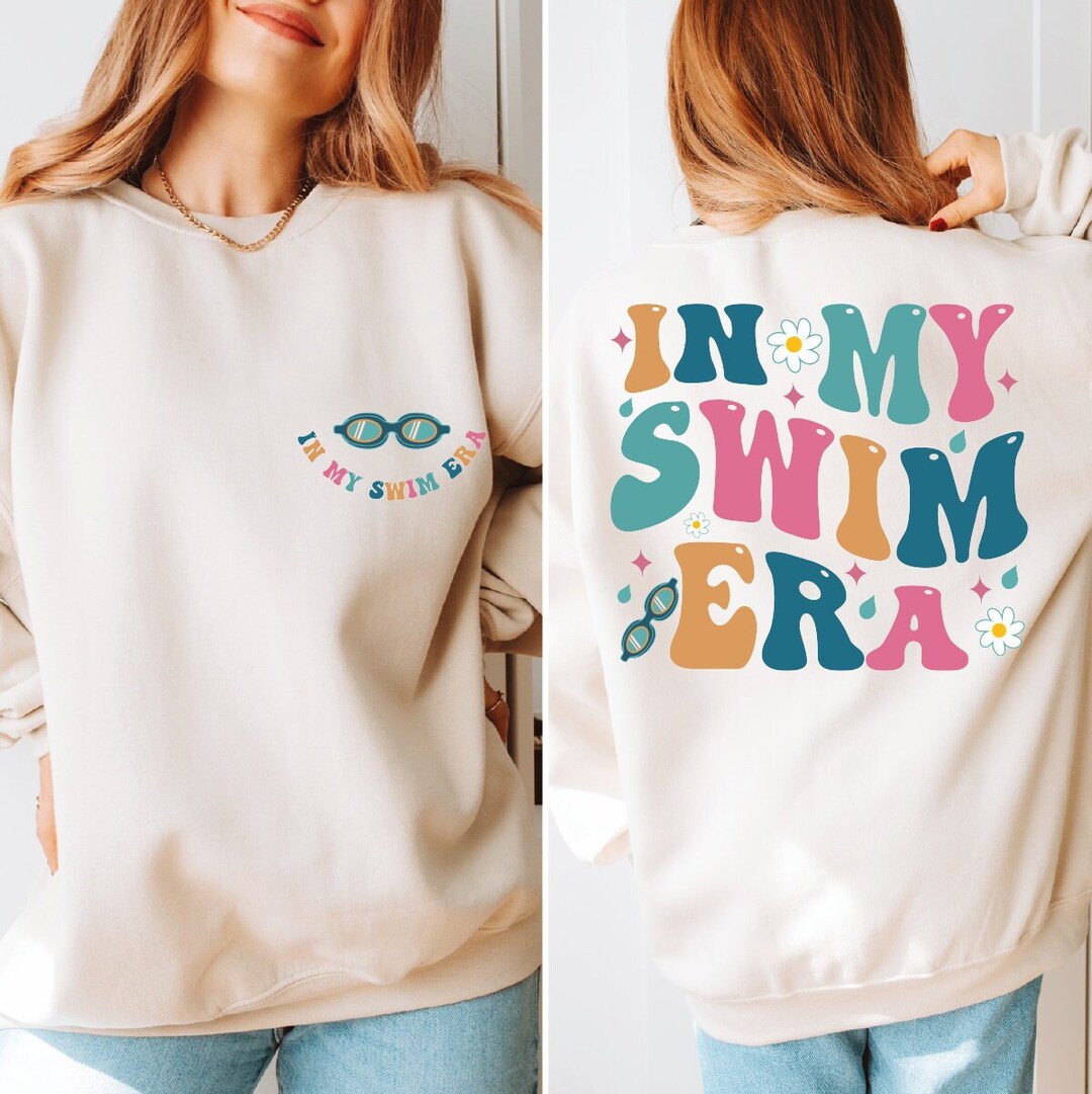 In My Swim Era Sweatshirt, in My Era Sweater, Retro Swimmer Hoodie ...