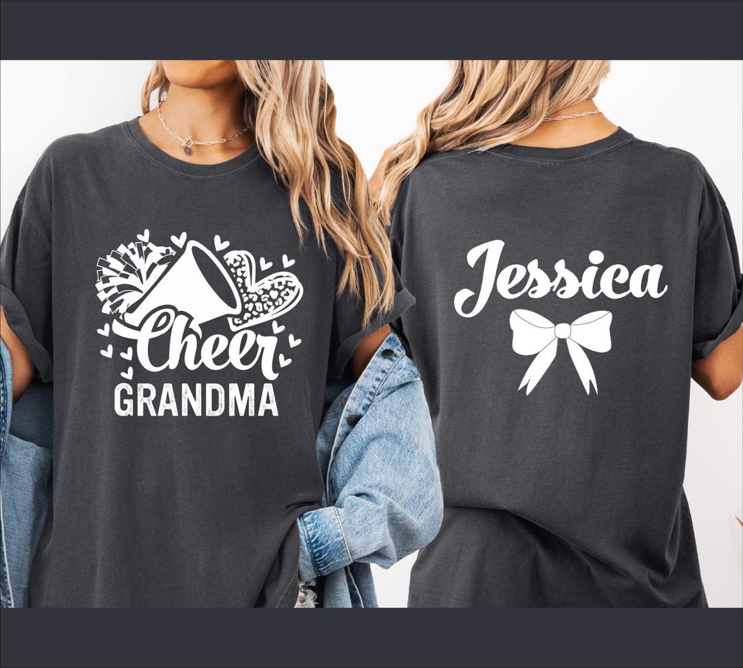 Custom Cheer Grandma Shirt, Baby Announcement Party Shirt, Granny Shirt ...