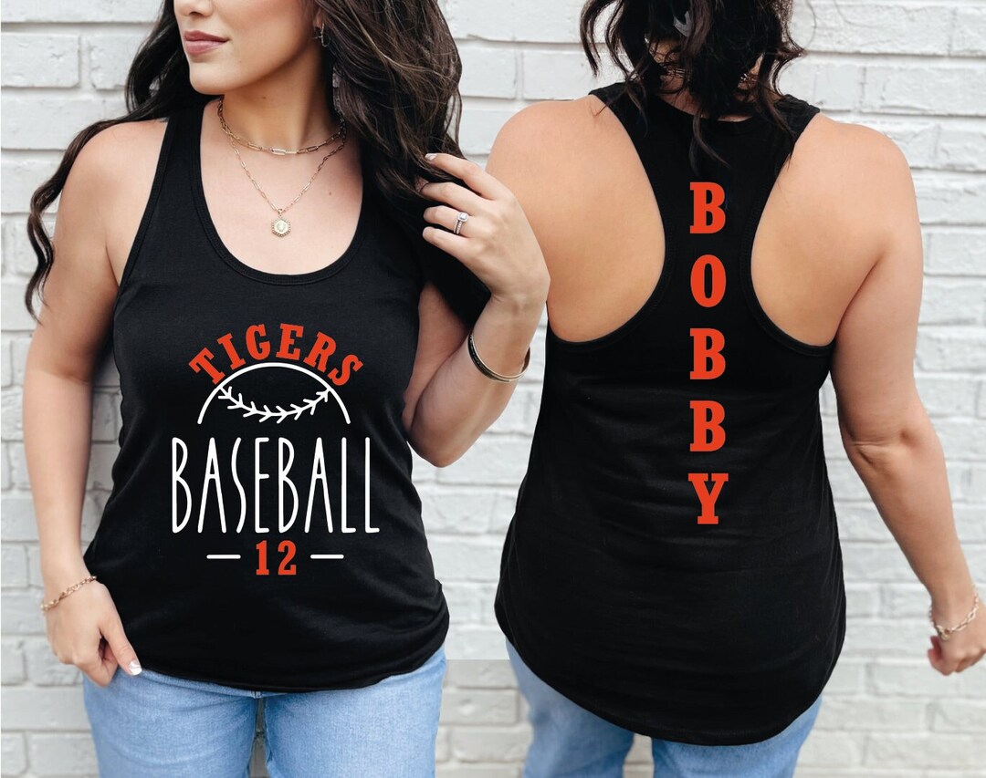 Custom Baseball Team Tank, Personalized Baseball Crop Top, Baseball Mom ...
