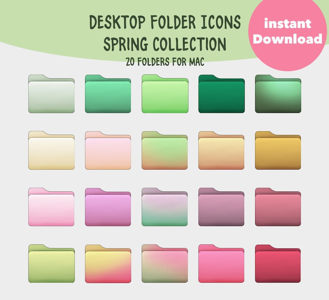 Desktop Folder Icon for Mac and Windows, Folder Icon, Mac Icon, Windows ...