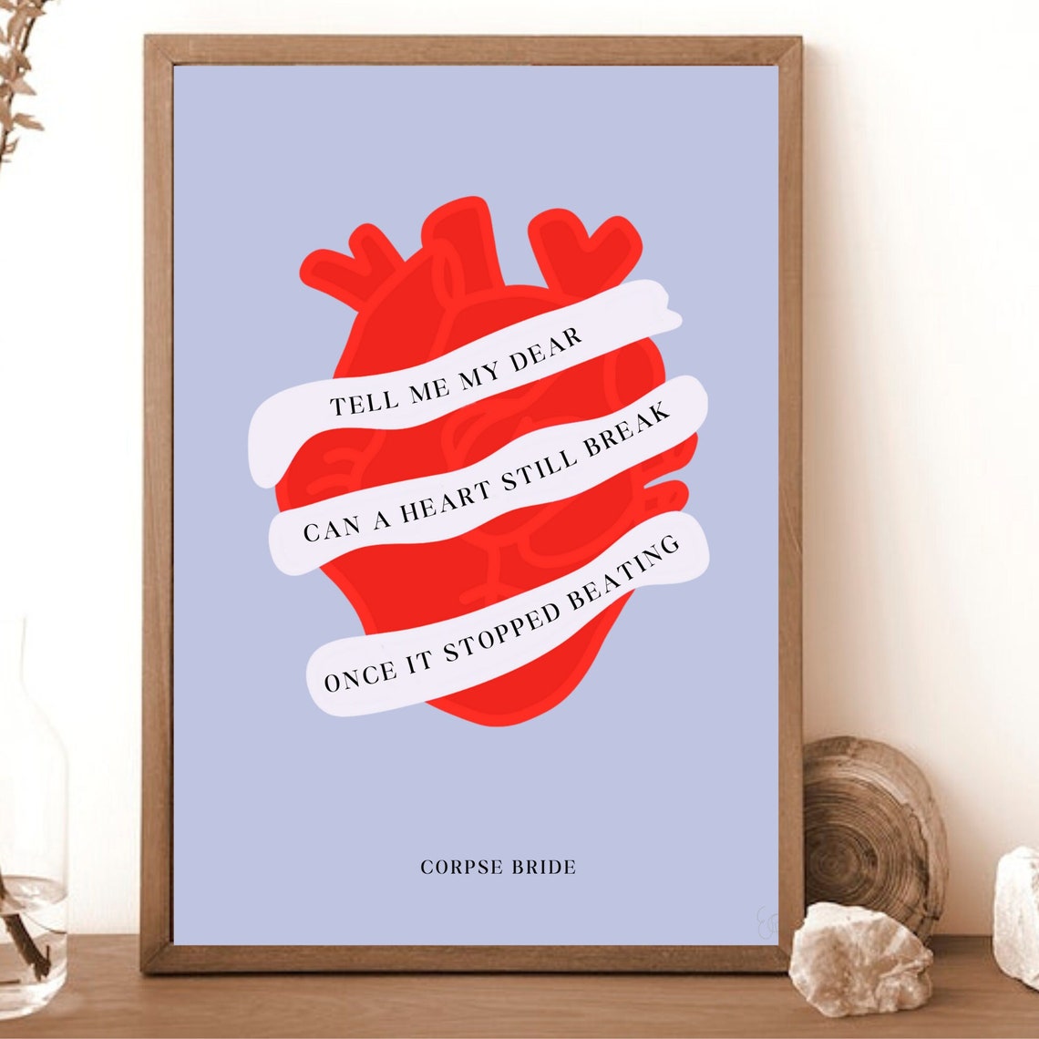 Corpse Bride Quote Heart Poster PDF Download - Etsy