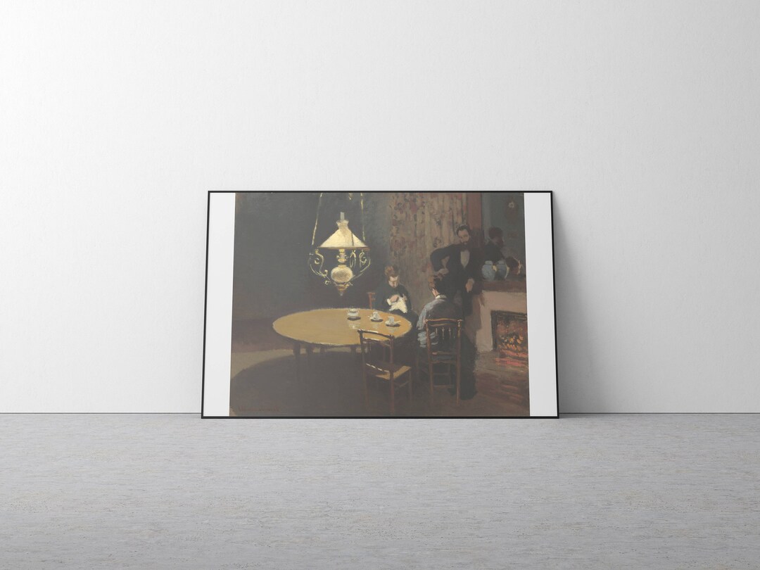 Interior Vintage Painting Claude Monet Printable Wall Art Classical Art ...