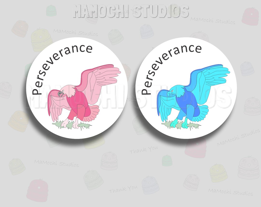Die Cut Stickers Wise Eagle Merch, Perseverance Print Sticker, Water ...