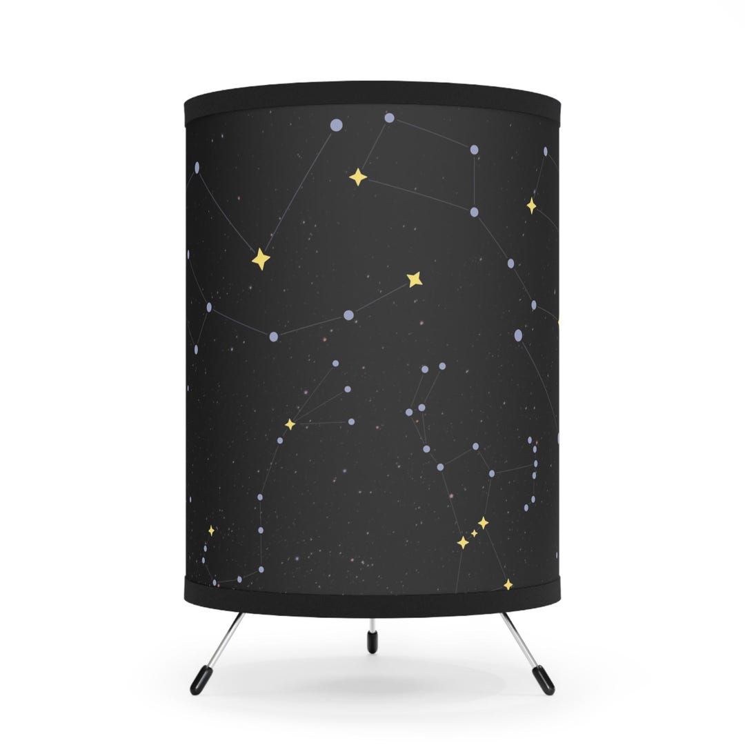 Constellation Tripod Lamp, Starry Shade Light, Home Decor, Unique Gift ...