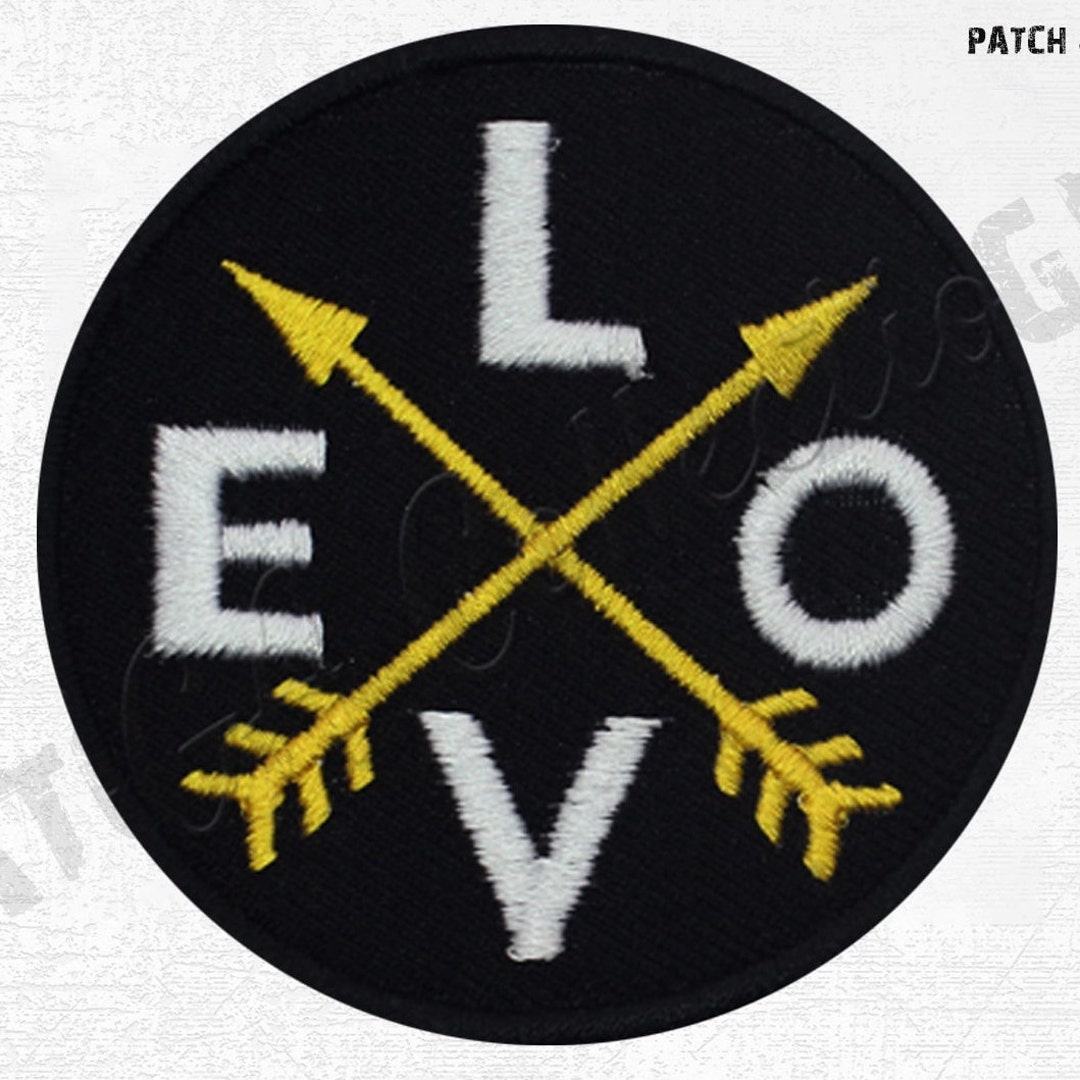 Love Arrow Logo Patch Embroidered Logo Embroidery Patch Iron on Patch ...
