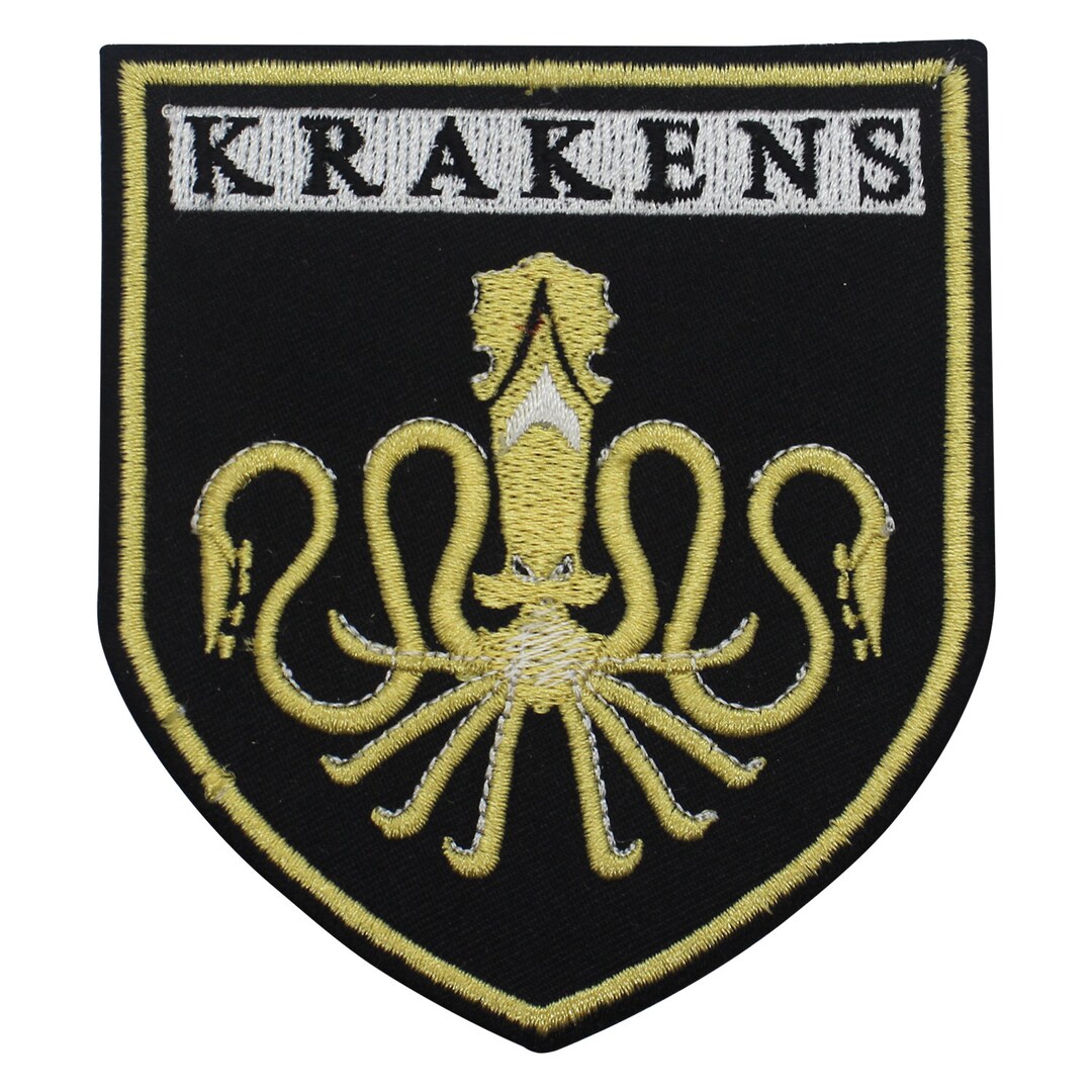 Krakens Logo Patch Embroidered Logo Embroidery Patch Iron on Patch Sew ...