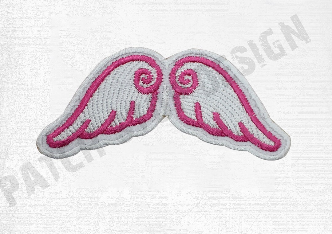 Angel Wings Logo Patch Embroidered Logo Embroidery Patch Iron on Patch ...